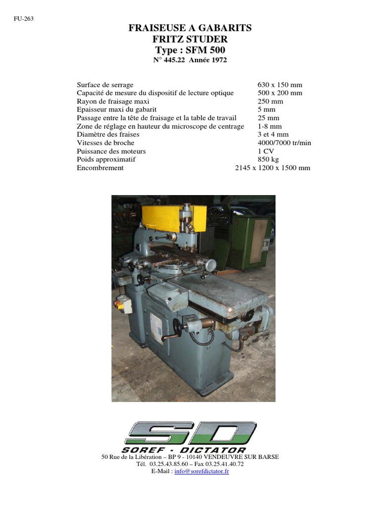 Soref FritzStuderFU-263 | PDF
