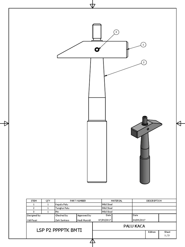 LSP P2 PPPPTK Bmti: Palu Kaca | PDF