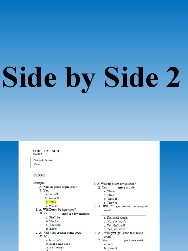 Side by Side 2 | PDF