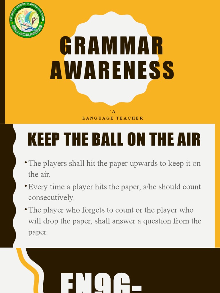 Grammar Awareness: ' A Language Teacher | PDF | Subject (Grammar) | Phrase