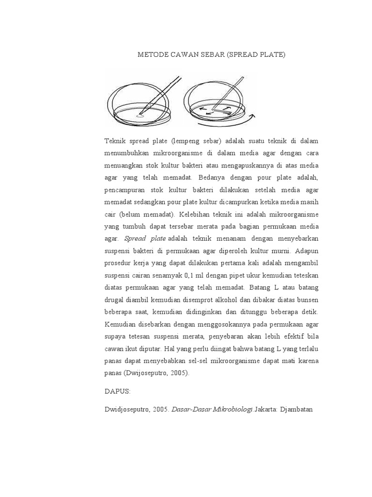 Mikro Metode Cawan Sebar | PDF