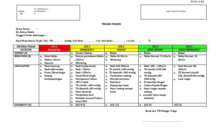 Triage Pasien | PDF