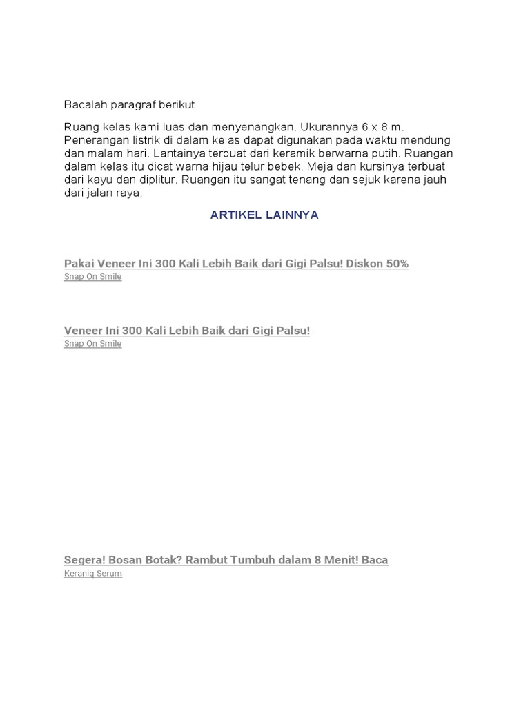 soAL bInDo KLS 7 | PDF