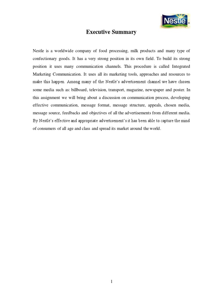 Integrated Marketing Communication of Nestle. | PDF | Marketing ...