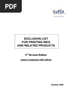 EuPIA Exclusion Policy Printing Inks Related Products-June-23 | PDF ...