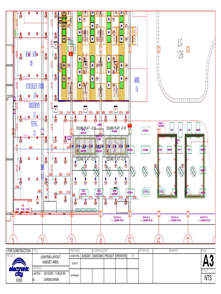 1.1 Ec SCBD General Lighting Layout Gadget Area | PDF