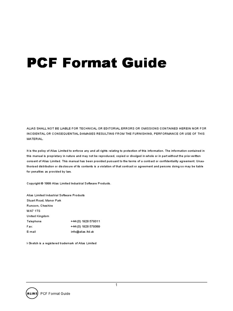 PCF Format Guide | PDF | Pipe (Fluid Conveyance) | Filename
