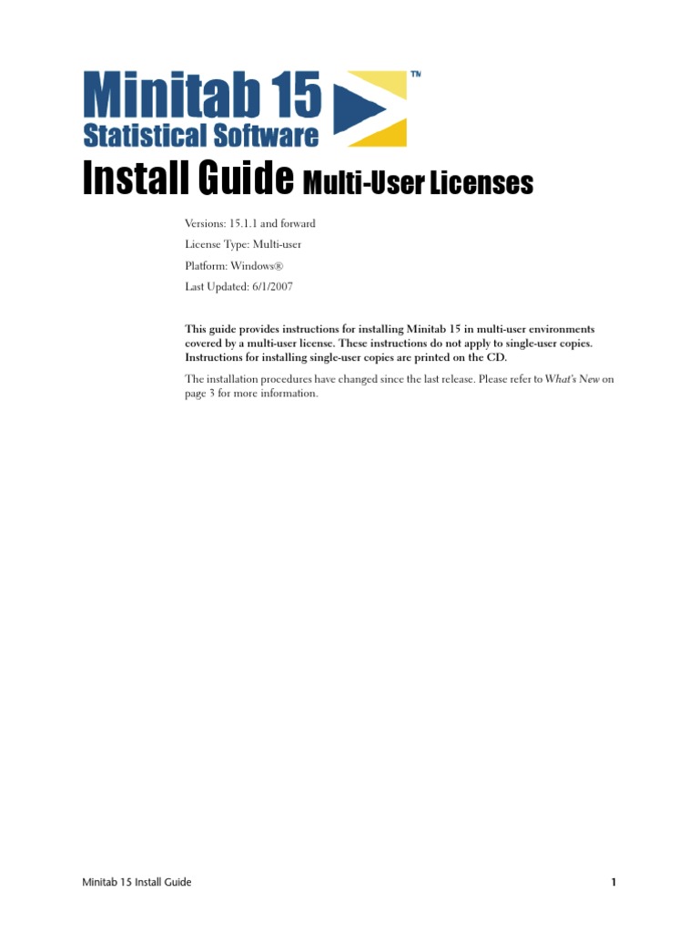 Install Guide: Multi-User Licenses | PDF | Installation (Computer ...