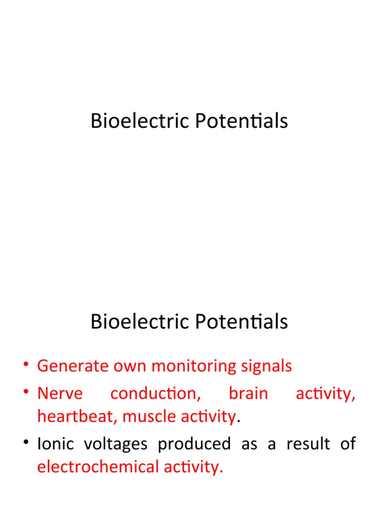 1.bioelectric Potential | PDF