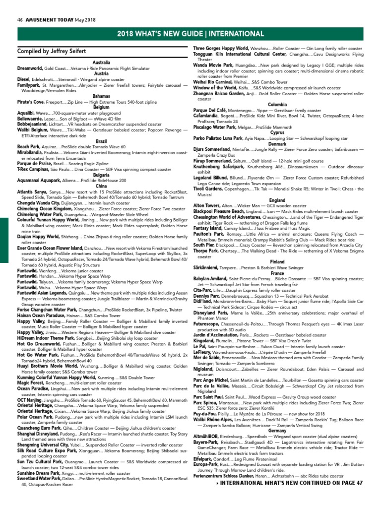 2018 What'S New Guide - International: Compiled by Jeffrey Seifert ...