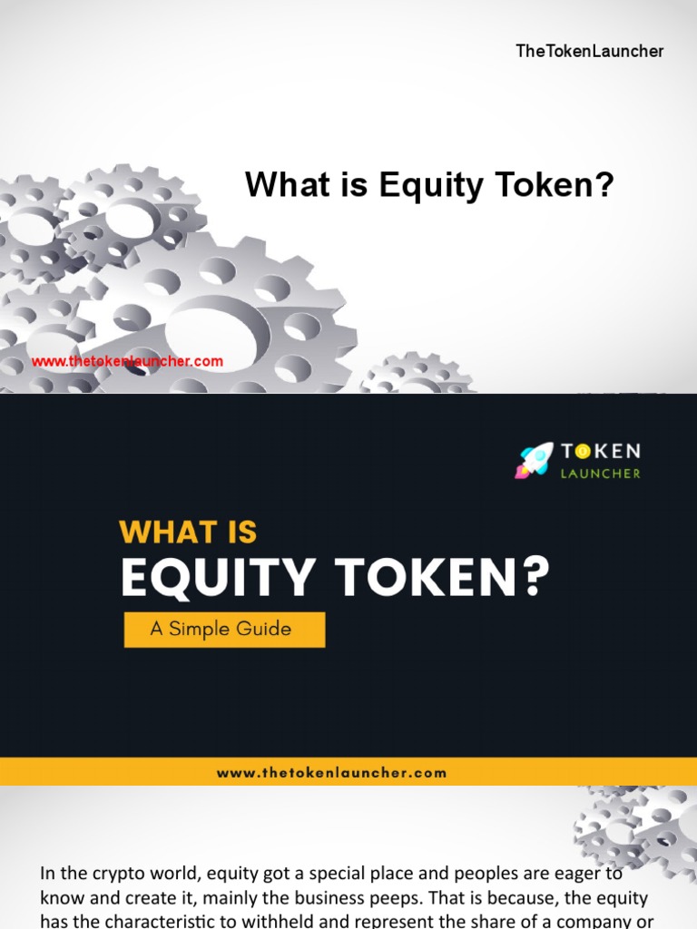 What Is Equity Token | PDF | Equity (Finance) | Cryptocurrency