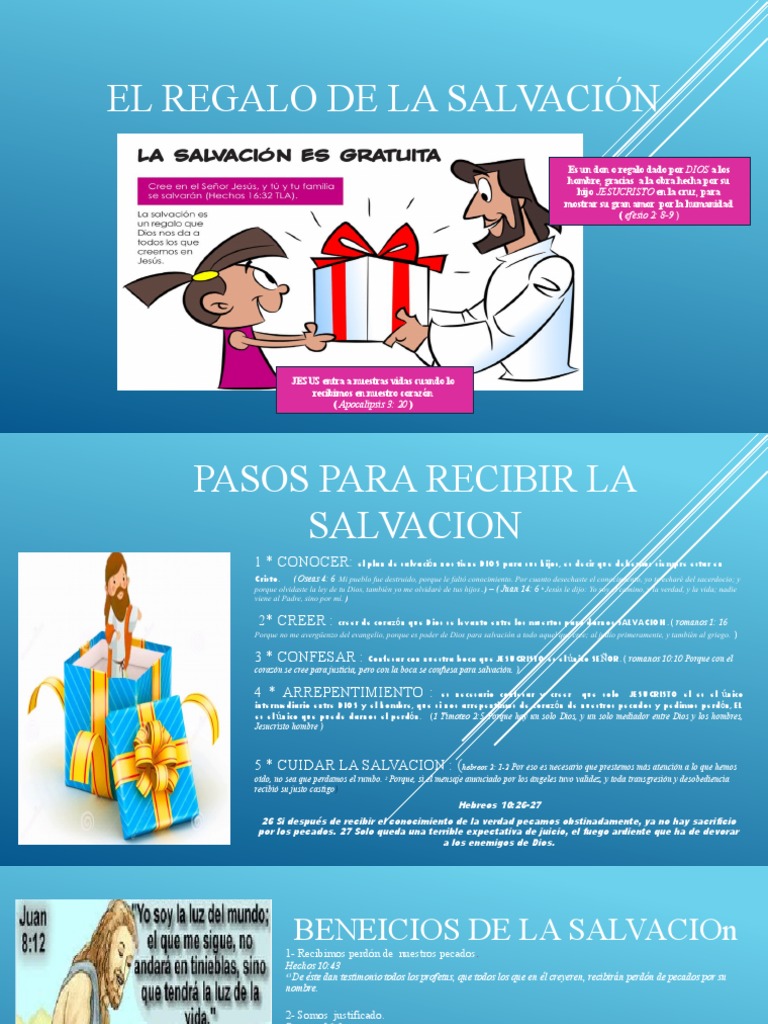 La salvación a través de Jesucristo: Cómo recibir el regalo de la vida ...