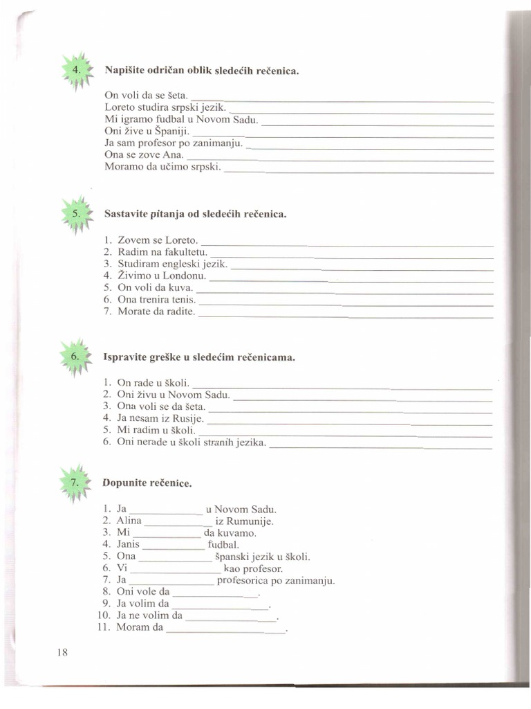 Naucimo Srpski 1 - Udzbenik-18-20 | PDF
