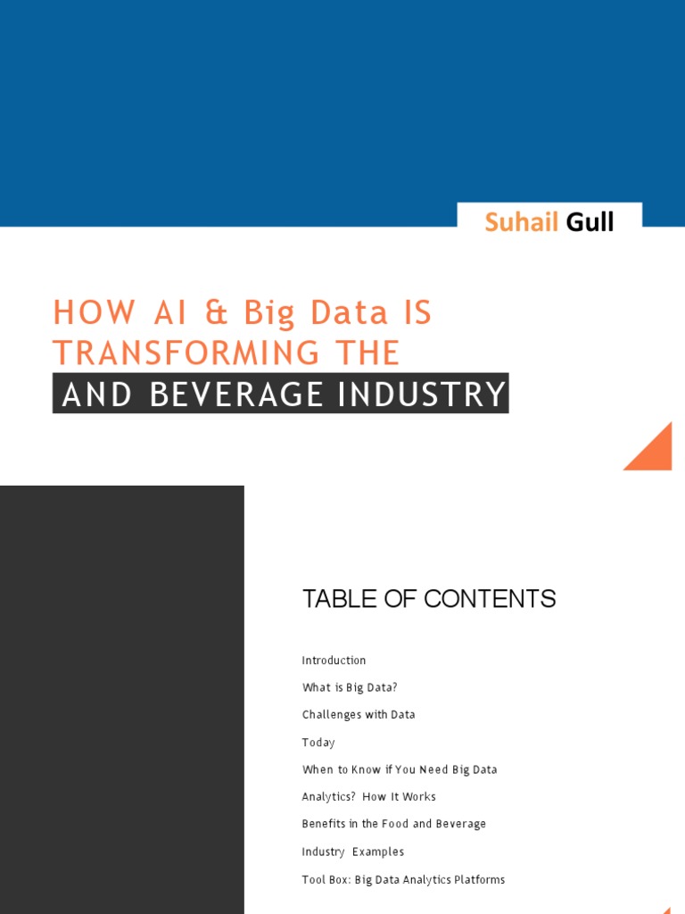 AI & Big Data Food and Beverage | PDF | Big Data | Analytics