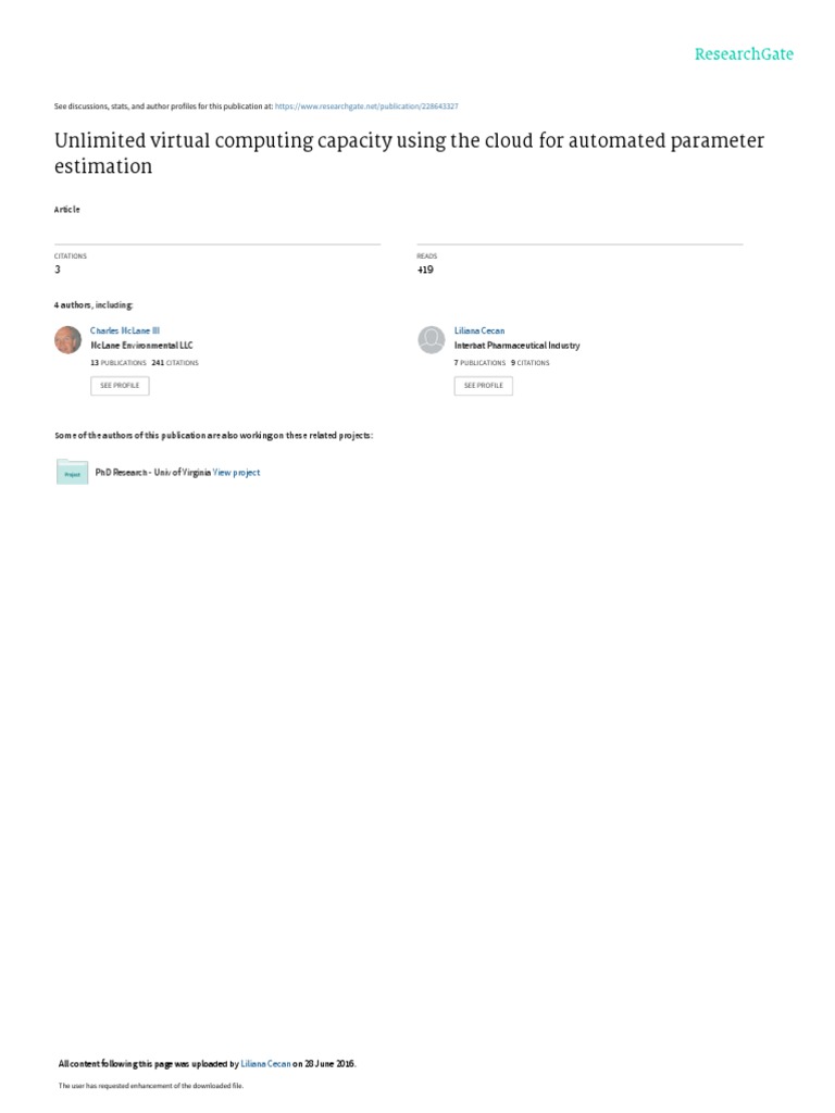 Unlimited Virtual Computing Capacity Using The Clo | PDF | Cloud Computing | Software As A Service