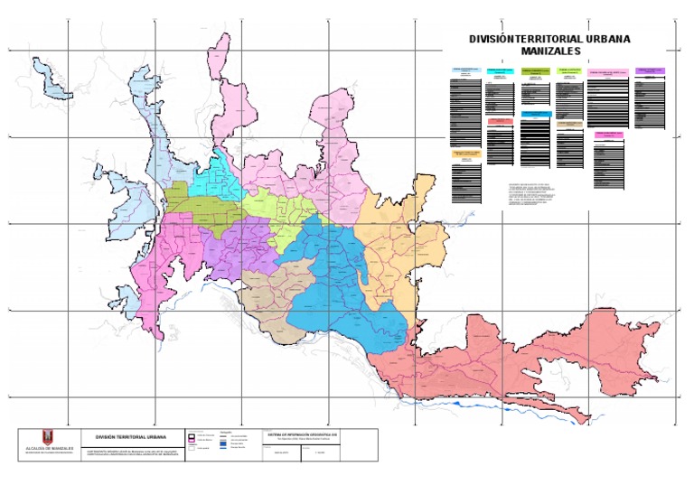 Plano - Urbano - Manizales - Comunas MAPA CON LAS DIVISIONES | PDF