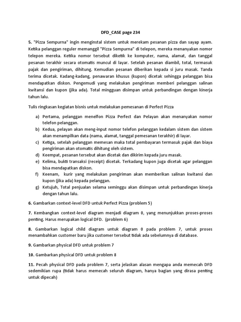 Narasi DFD | PDF | Komputer