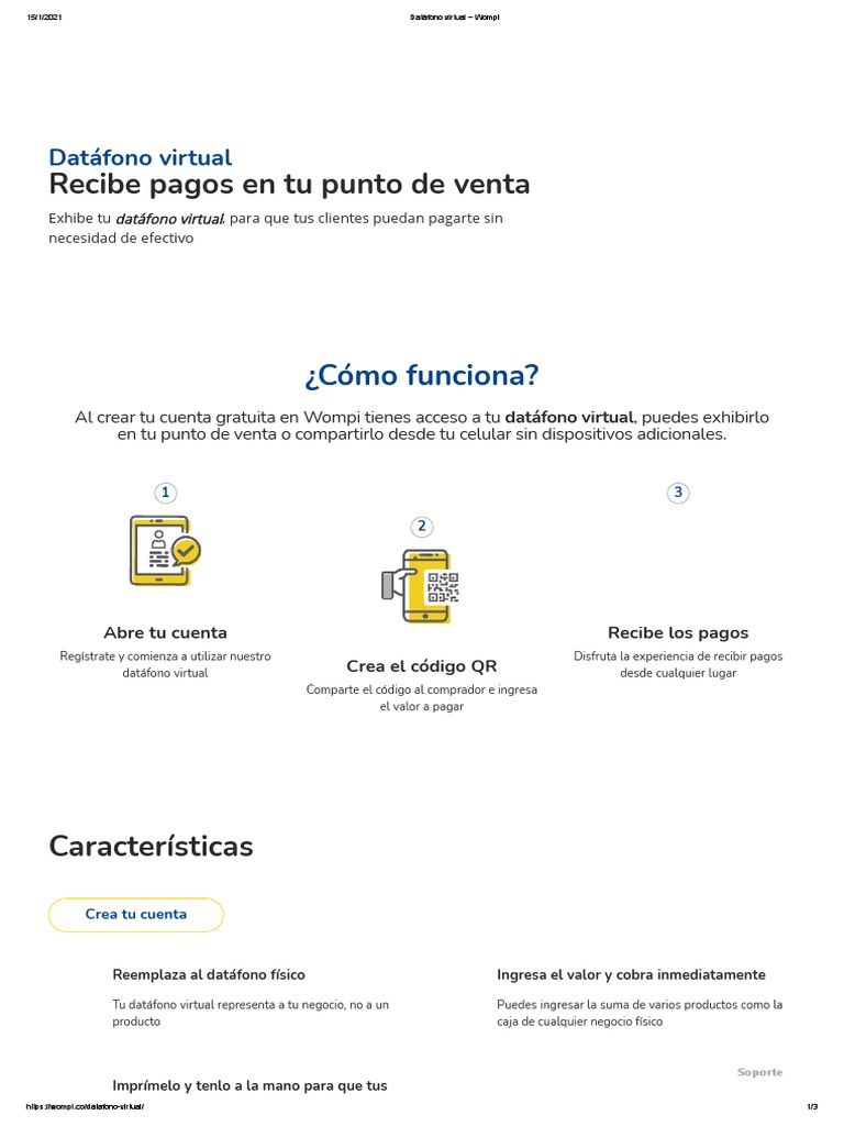 Datáfono Virtual - Wompi | PDF | Código QR | Internet