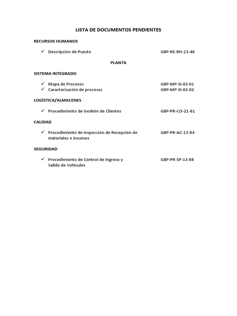 Lista de Doc Pendiente Aránd | PDF | Tecnología
