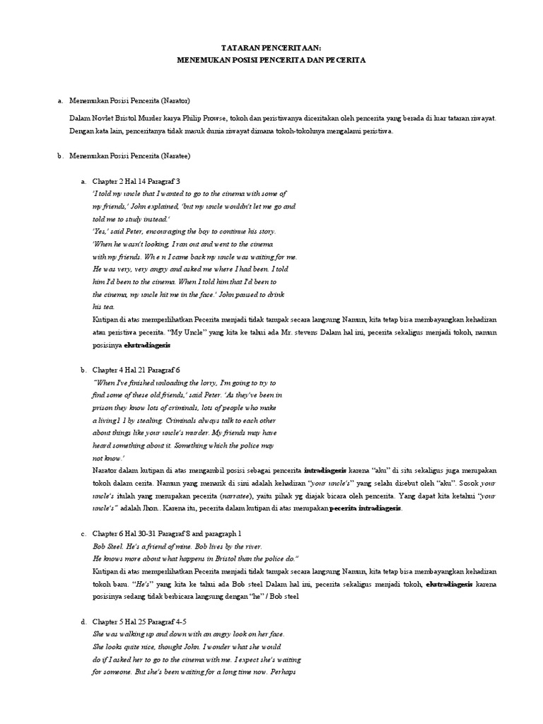 Tataran Penceritaan | PDF