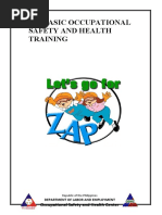 Basic Occupational Safety & Health (BOSH) Training Manual | PDF ...