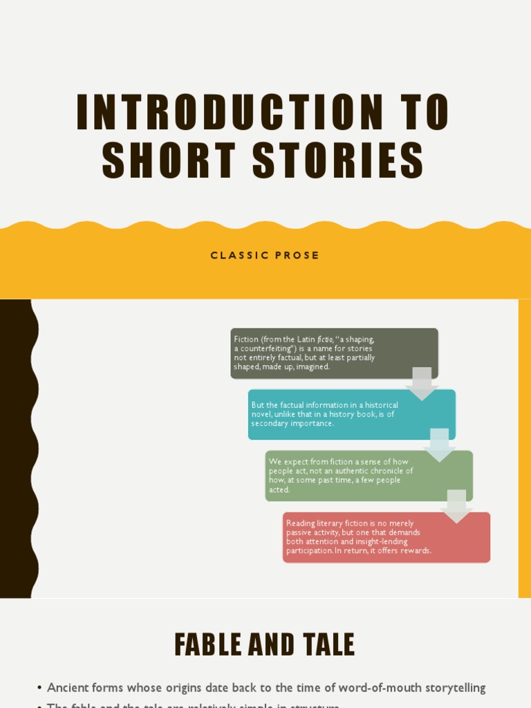 Introduction To Short Stories: Classic Prose | PDF | Fable