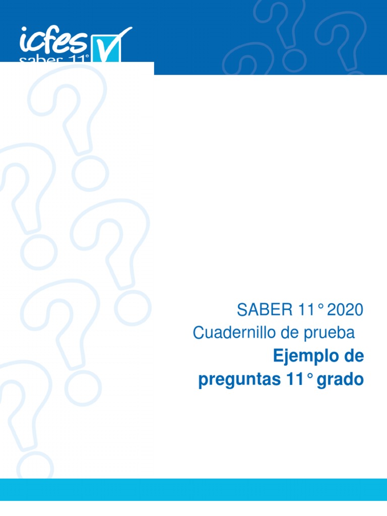 Cuadernillo Icfes 2020 | PDF | Derechos de autor | Crédito