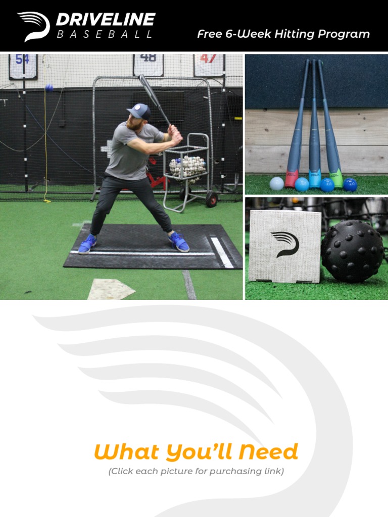 6 Week Hitting Program - FT | PDF | Batting (Baseball) | Pitcher