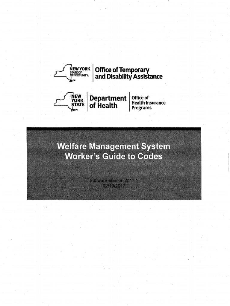 Wms Worker S Guide To Codes 02-19-17 | PDF | Supplemental Nutrition ...
