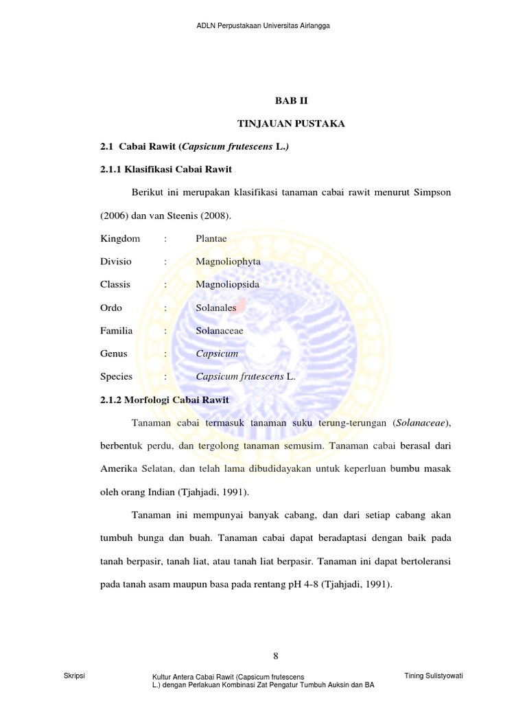 Klasifikasi Cabai | PDF