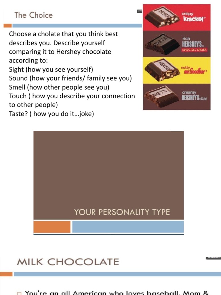 Chocolate Personality Self-Test | PDF