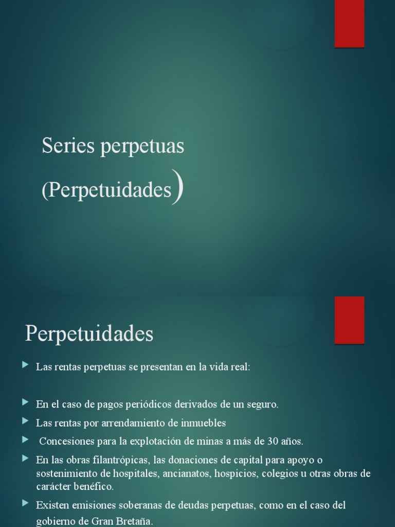 Series Perpetuas (Perpetuidades) | PDF | Compartir (Finanzas ...