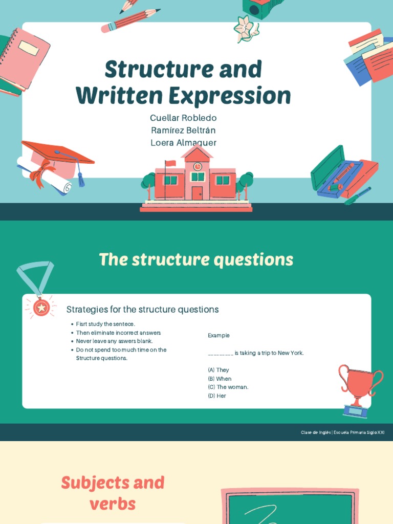 Structure and Written Expression | PDF | Languages | Language Arts & Discipline