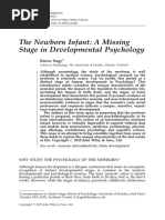 Synactive Theory of Infant Development | PDF | System | Infants