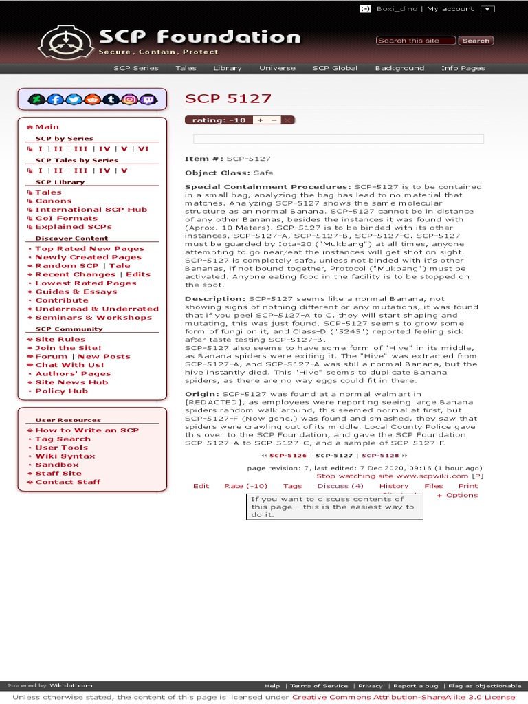 SCP 5127 - SCP Foundation | PDF | Web 2.0 | Information Technology