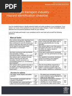 Vehicle Handover Checklist and Process | PDF | Vehicles | Wheeled Vehicles