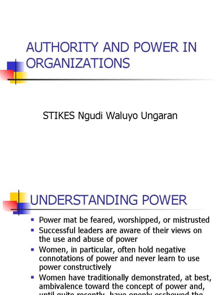 Authority and Power in Organizations | PDF