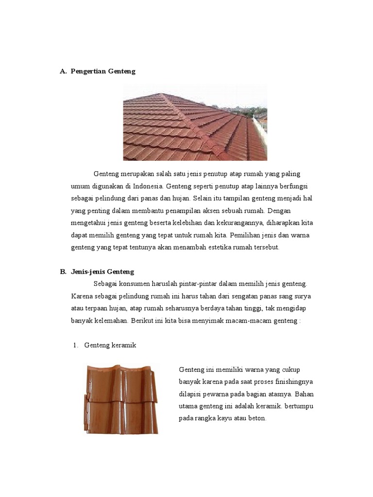 Materi Genteng | PDF