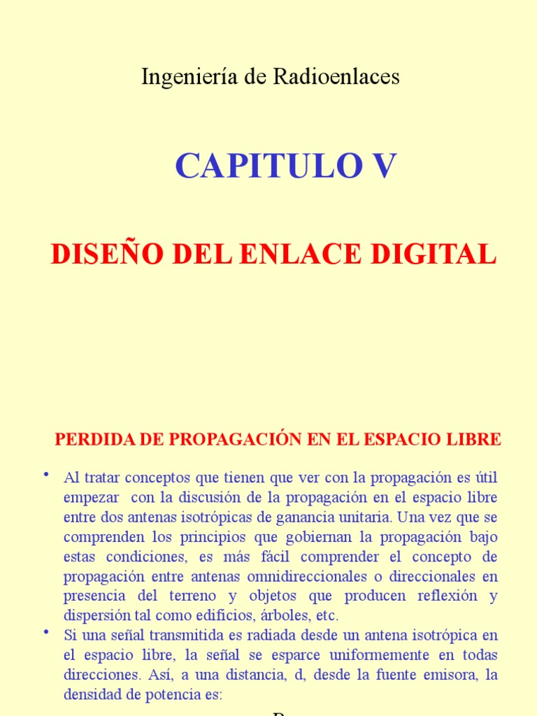 Propagación y Diseño de Radioenlaces | PDF | Antena (Radio) | Radio