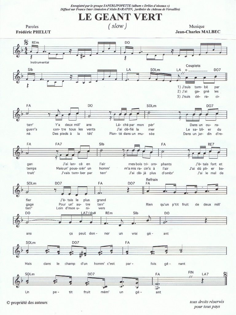 Le Geant Vert | PDF