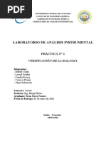 Prueba de Excentricidad en Balanzas | PDF | Química | Ciencias fisicas