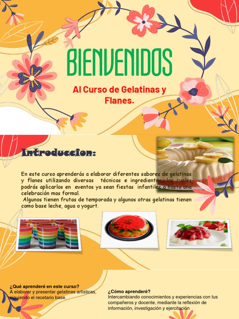 Gelatinas y Flenes 1 Parte | PDF | Gelatina | Alimentos
