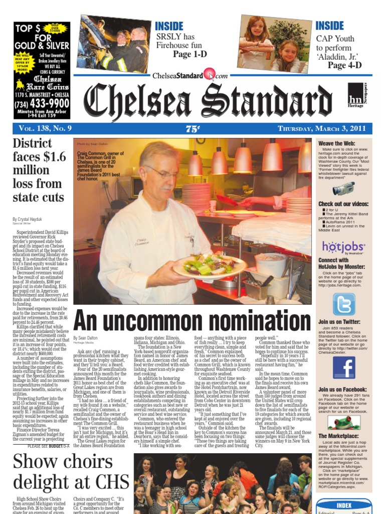 The Chelsea Standard Front Page March 3 | PDF | Leisure | Business