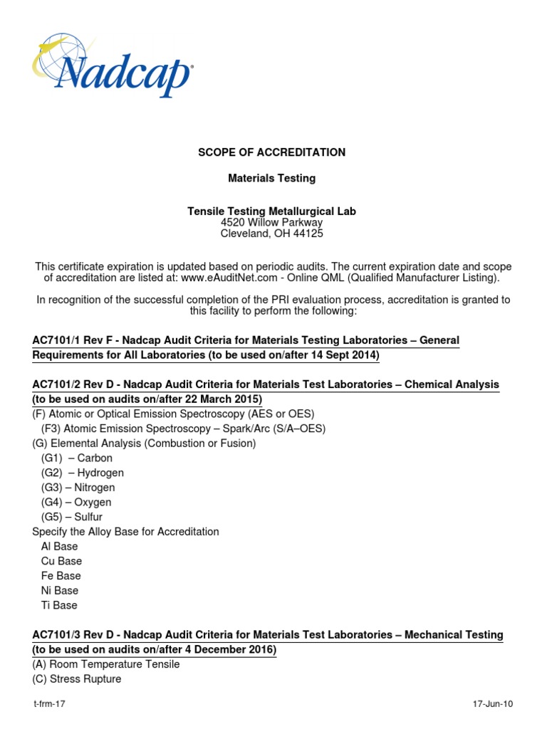 Nadcap 2020 | PDF | Metallurgy | Corrosion