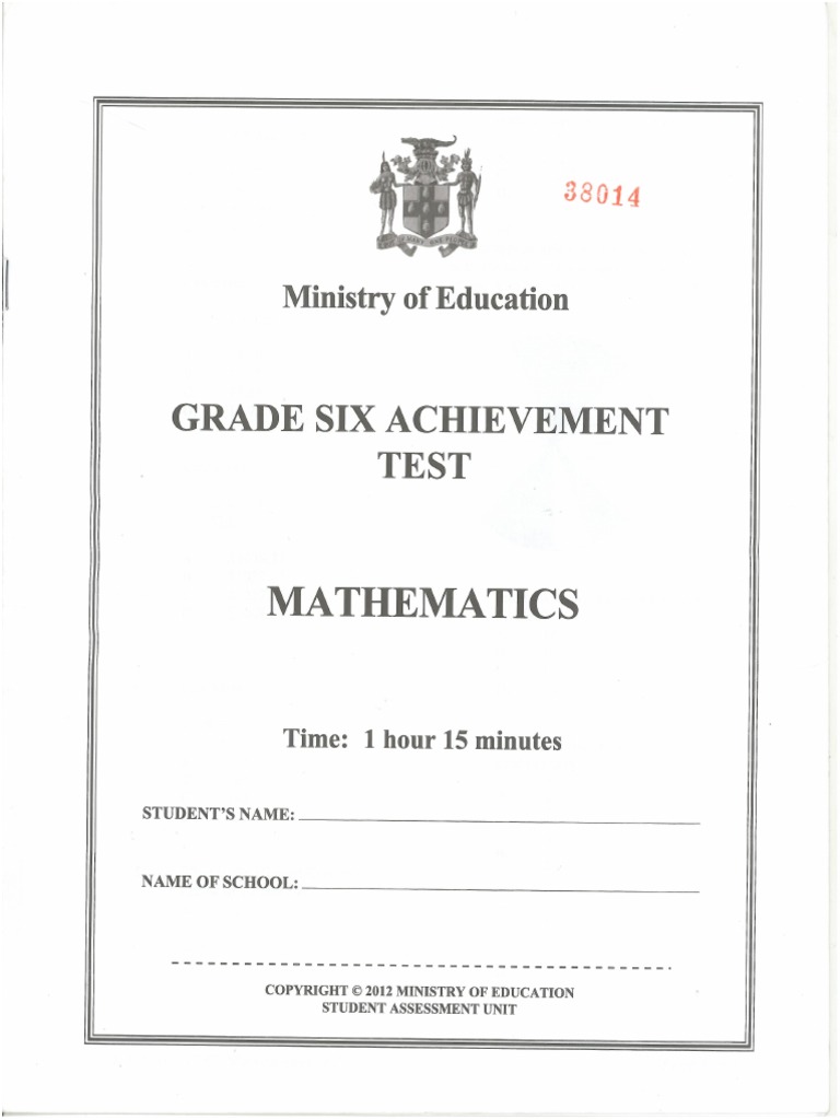 2012 GSAT Mathematics | PDF