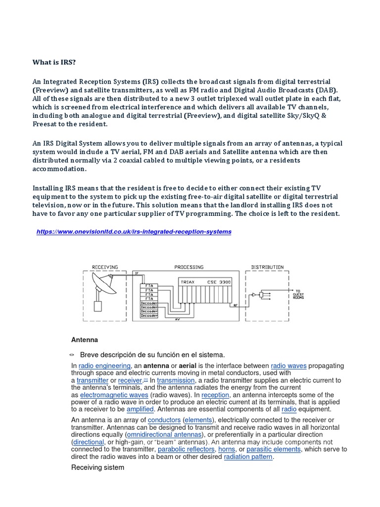 What Is IRS?: Breve Descripción de Su Función en El Sistema | PDF ...