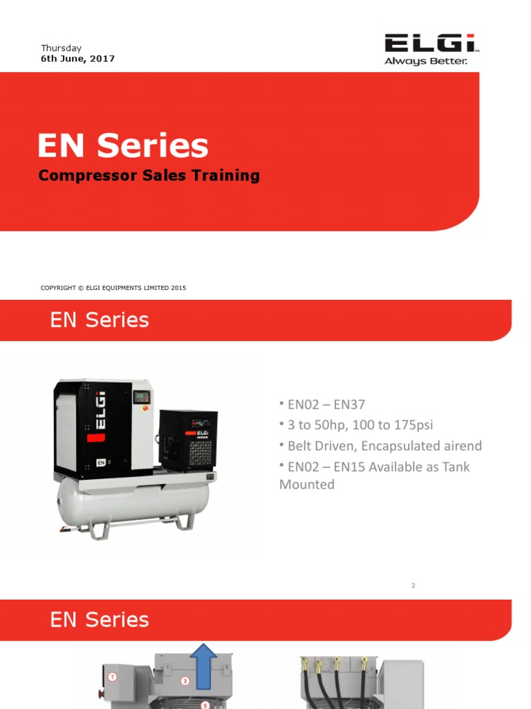 ELGI EN Series Overview | PDF | Valve | Engines