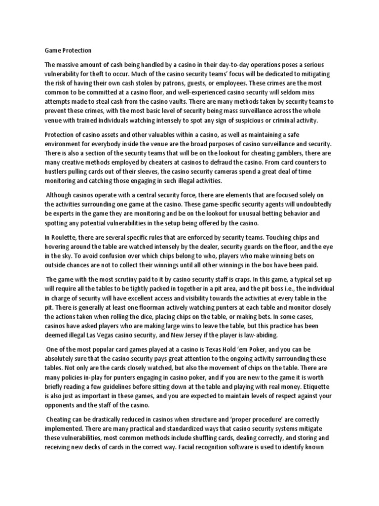 Game Protection 3 | Download Free PDF | Craps | Casino