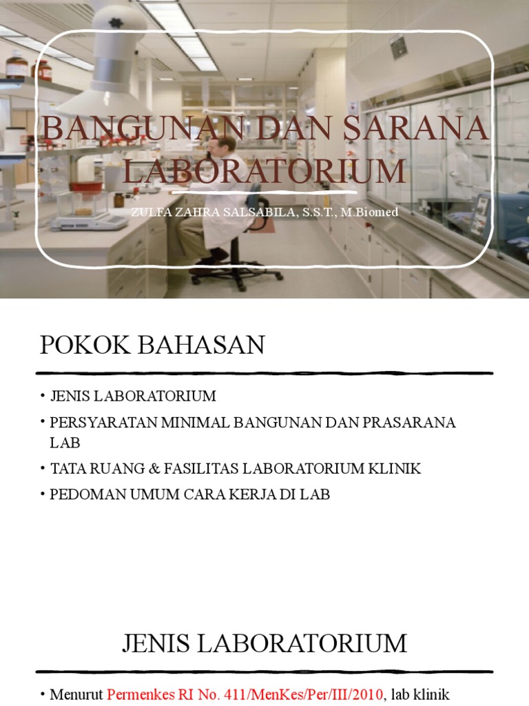 P4 - Bangunan Dan Sarana Laboratorium | PDF | Sains & Matematika