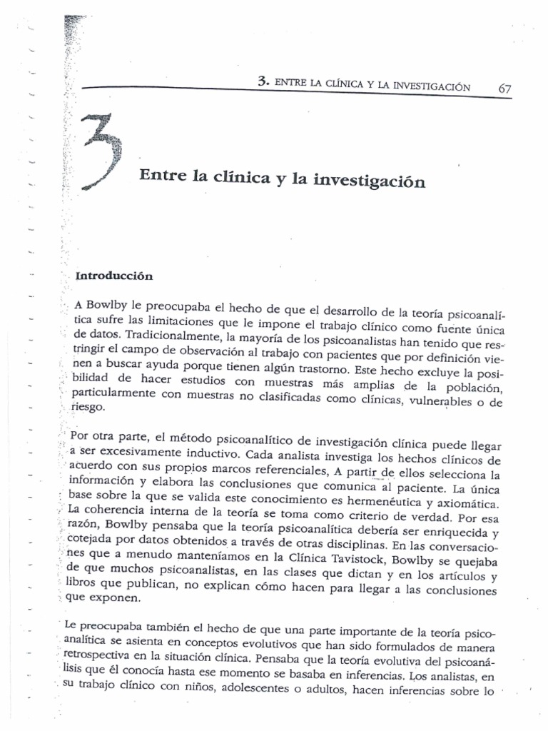 Cap 3 La Teoria Del Apego - Mario Marrone | PDF